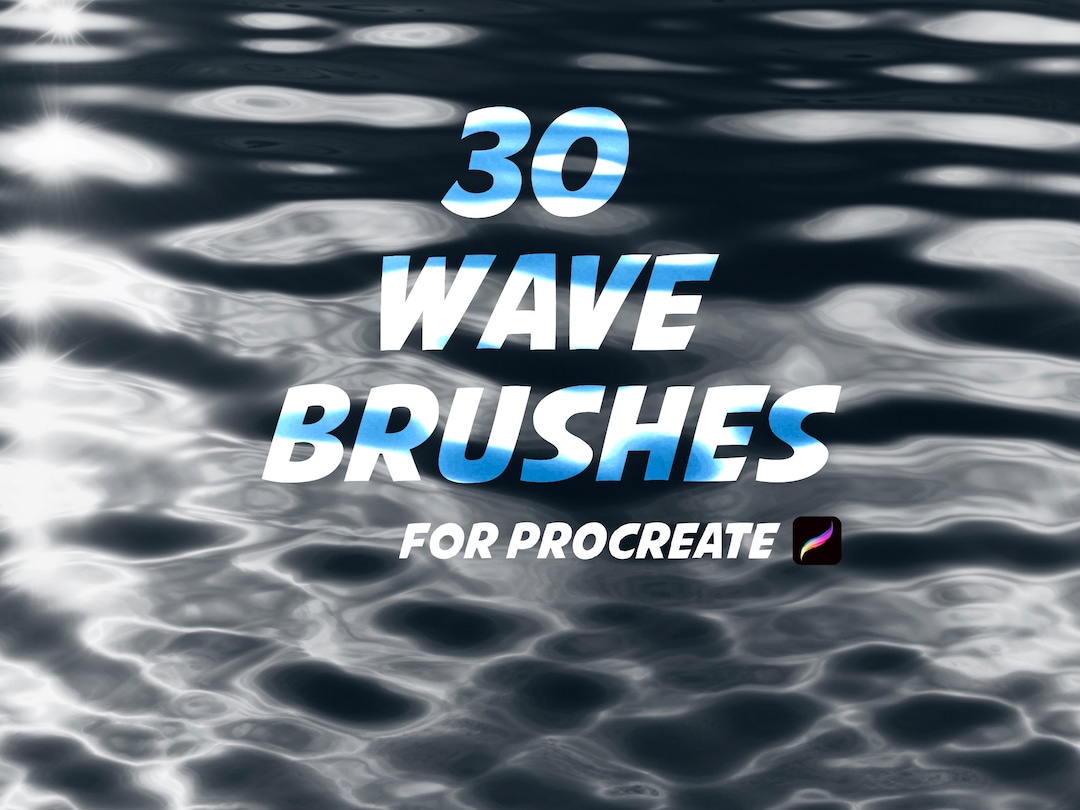 29-piece Seamless Water Wave Pattern Brush Set for Procreate - Etsy