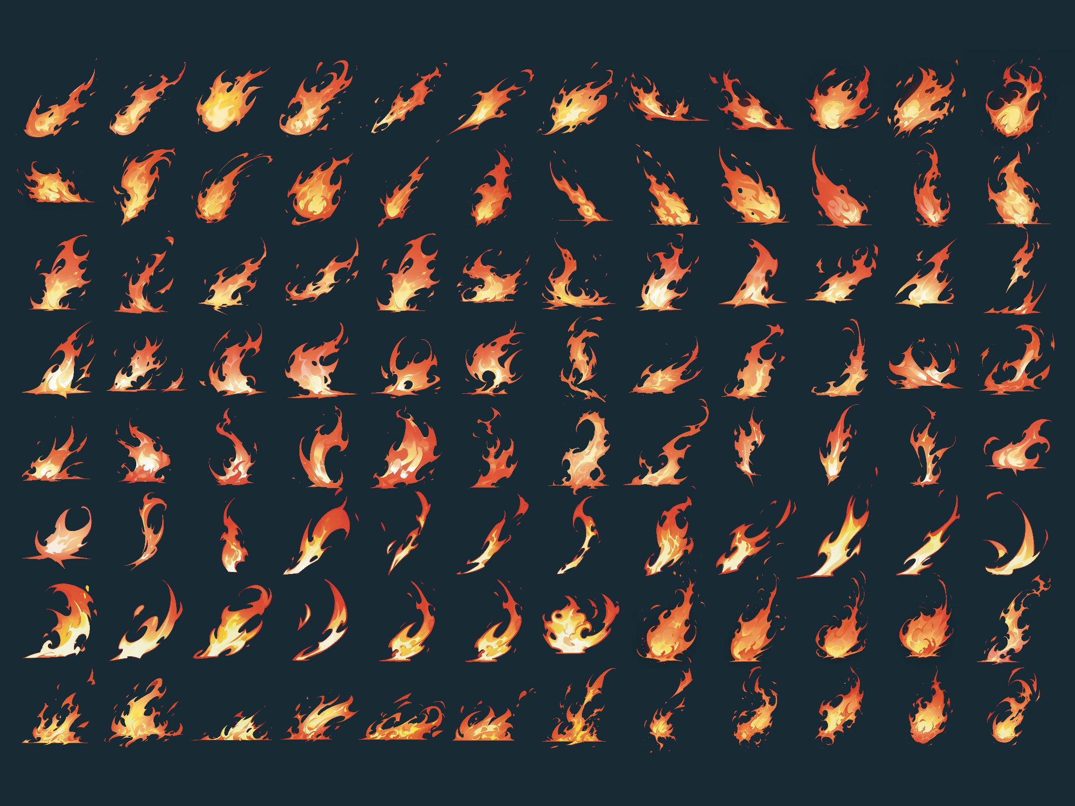 96 Fire Pngs Asset | Fire Cliparts | Digital Download | Commercial Use ...