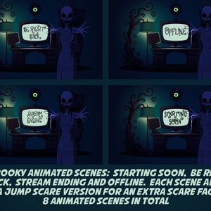 Spooky Animated Stream Screens: Jump Scare Twitch, Youtube - Etsy