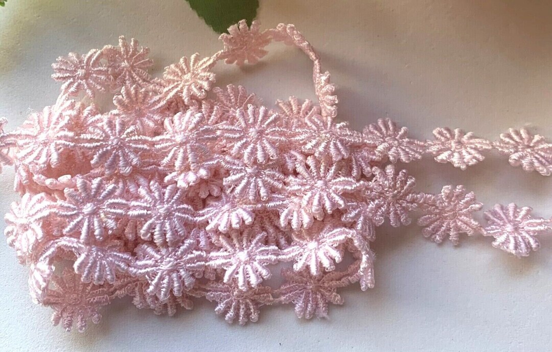 1/2 Inch Wide Light Pink Color Daisy Trim Price per Yard - Etsy