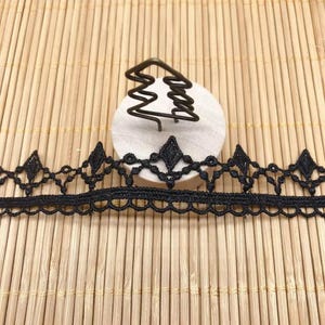 1 Inch Wide Embroidered Lace Fabric Ribbon Price per Yard Select Color ...