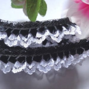 Satin Ruffle Lace Trim 3/4 Inch Wide Selling by the Yard/select Color ...