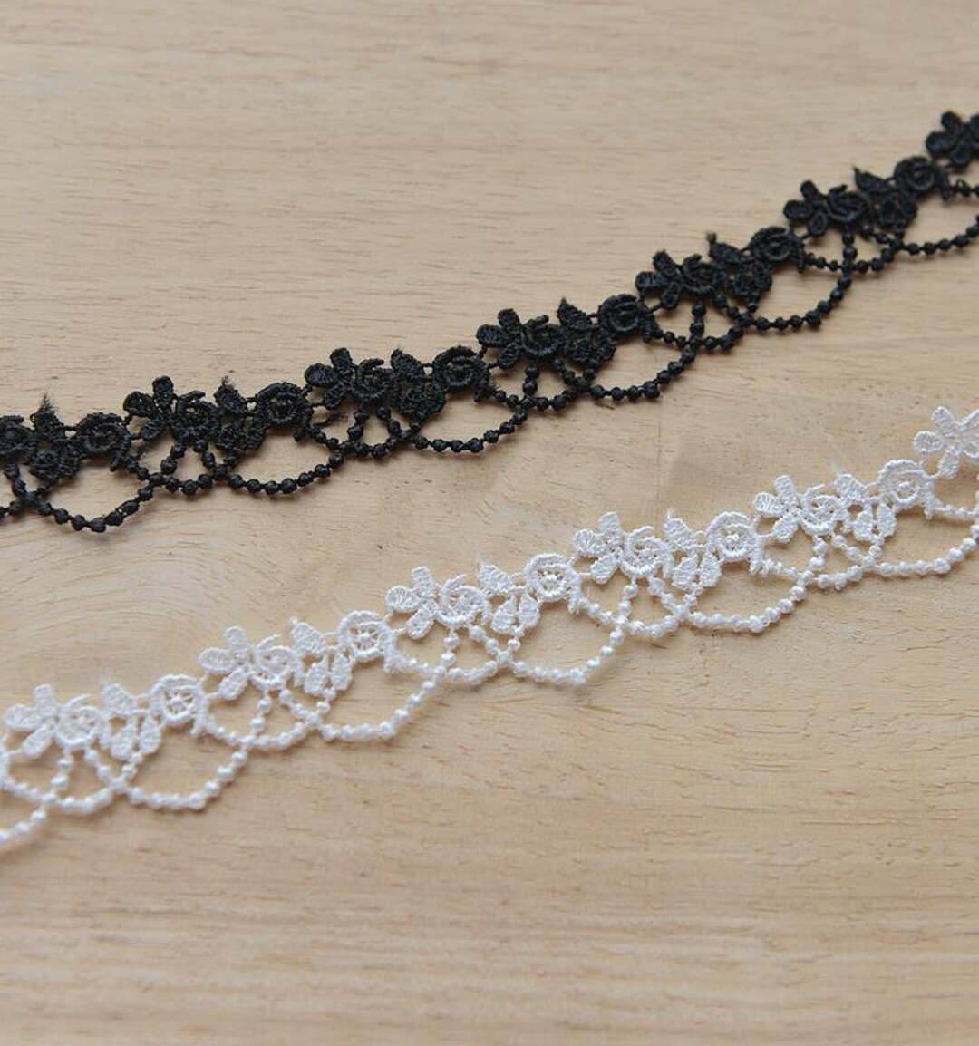 3/4 Inch Wide Rose Ribbon Trim Select White or Black Price per Yard - Etsy