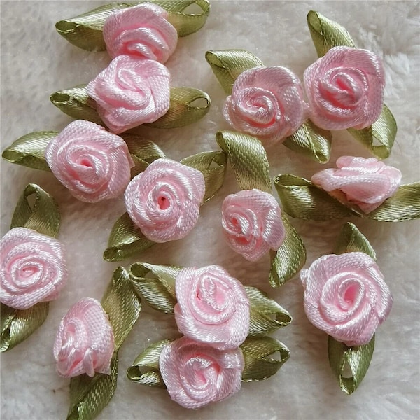 Satin Ribbon Roses - Etsy