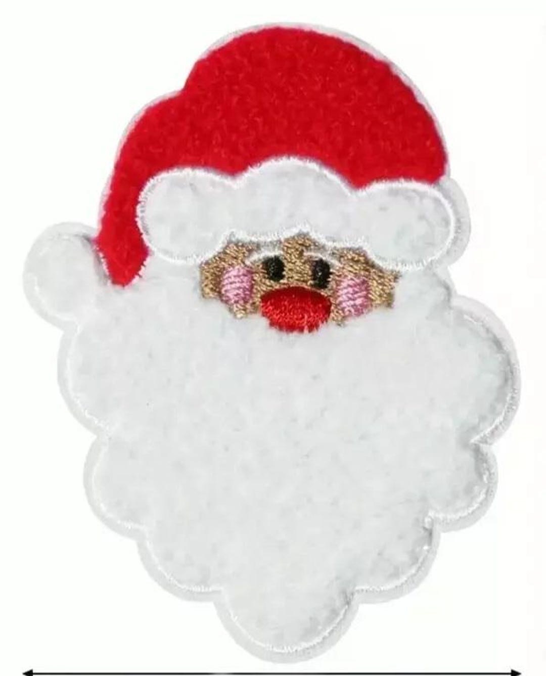 Christmas Santa Claus Embroidered Iron on Appliqué Patches 3x2 1/2 Inch ...