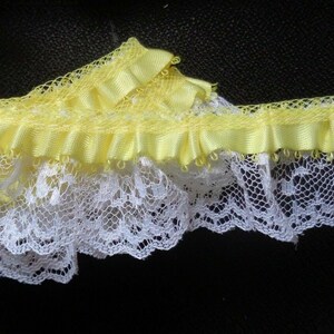Satin Floral Ruffle Lace Trim 2 Inch Wide Select Color/selling | Etsy