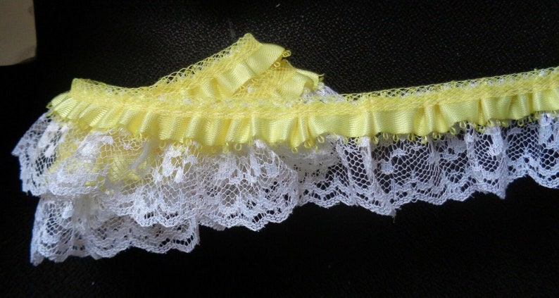 Satin Floral Ruffle Lace Trim 2 Inch Wide Select Color/selling | Etsy