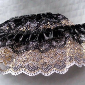 Satin Floral Ruffle Lace Trim 2 Inch Wide Select Color/selling - Etsy