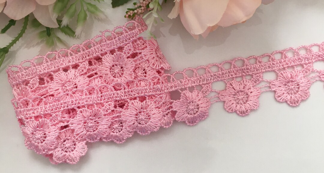 1 1/8 Inch Wide Pink Color Trim Price per Yard - Etsy