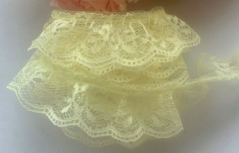 Ruffle Lace Trim 1 Inch Wide Select Color Selling by the Yard - Etsy