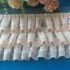 1/2 Inch Wide Stretch Ruffled Crochet Cotton Ribbon Trim Select Color ...