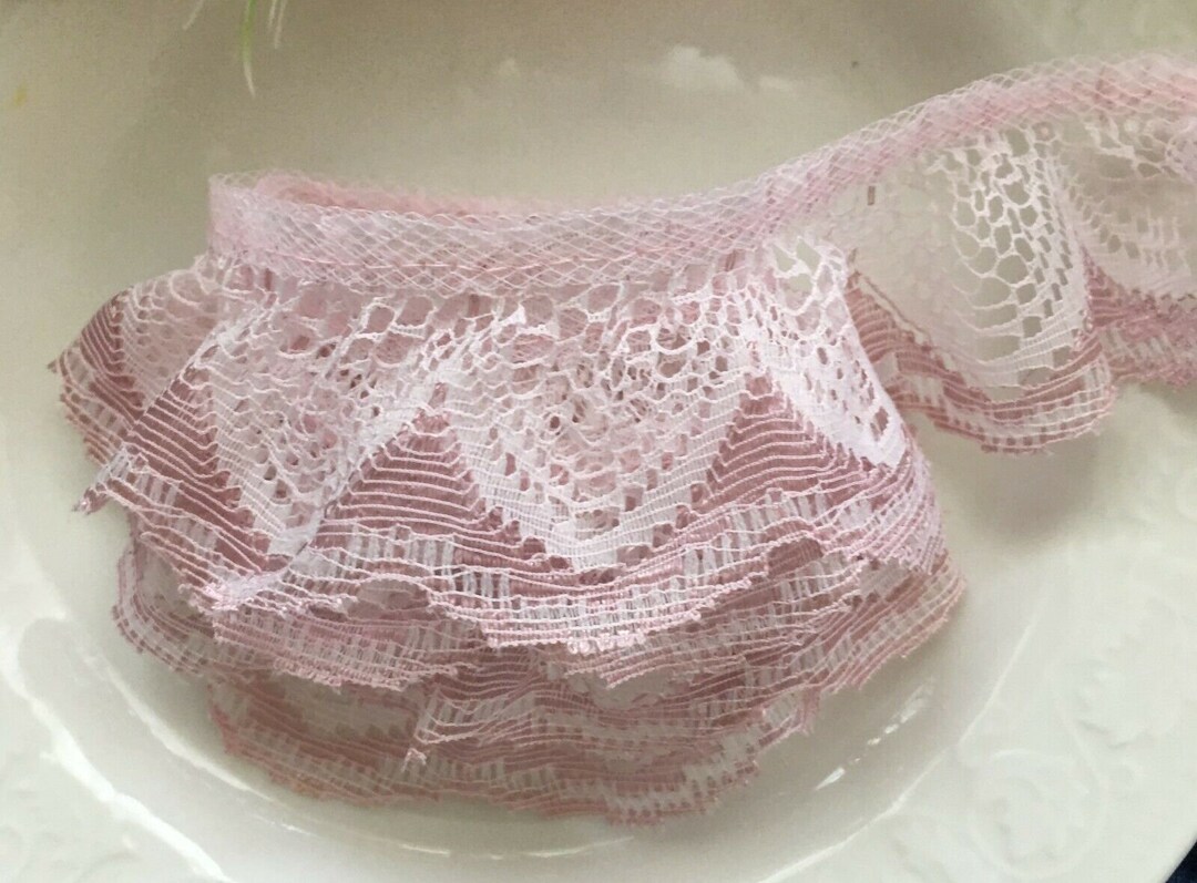 Soft 1 3/4 Inch Wide Ruffled Trim Price per Yard Dusty Rose Color - Etsy