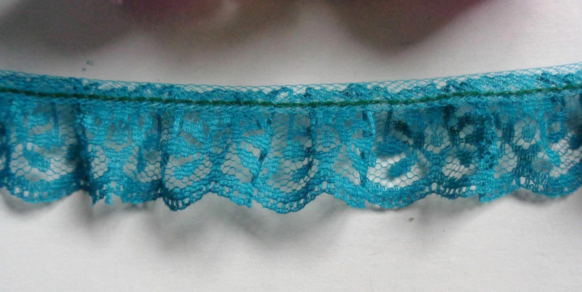 Ruffle Lace Trim 1 inch wide select color selling by the yard | Etsy
