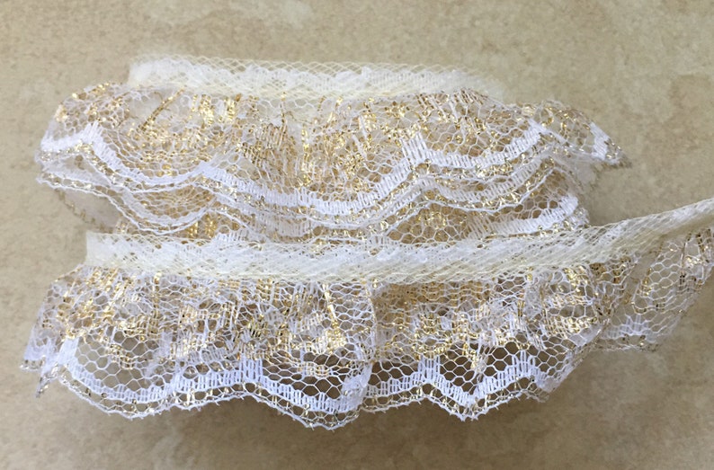 Ruffle Lace Trim 1 Inch Wide Select Color Selling by the Yard - Etsy