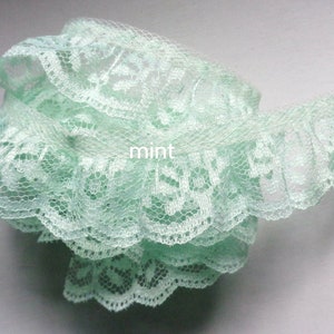 Ruffle Lace Trim 1 Inch Wide Select Color Selling by the Yard - Etsy
