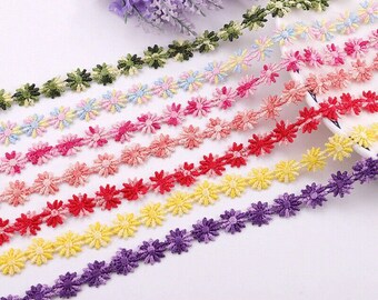 1/2 Inch Wide Pastel Color Floral Trim Price per Yard - Etsy