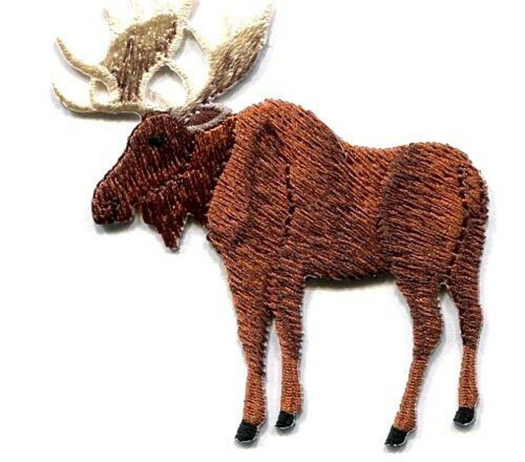 Iron on Patch Applique MOOSE 2 3/4 X 3 Inch - Etsy