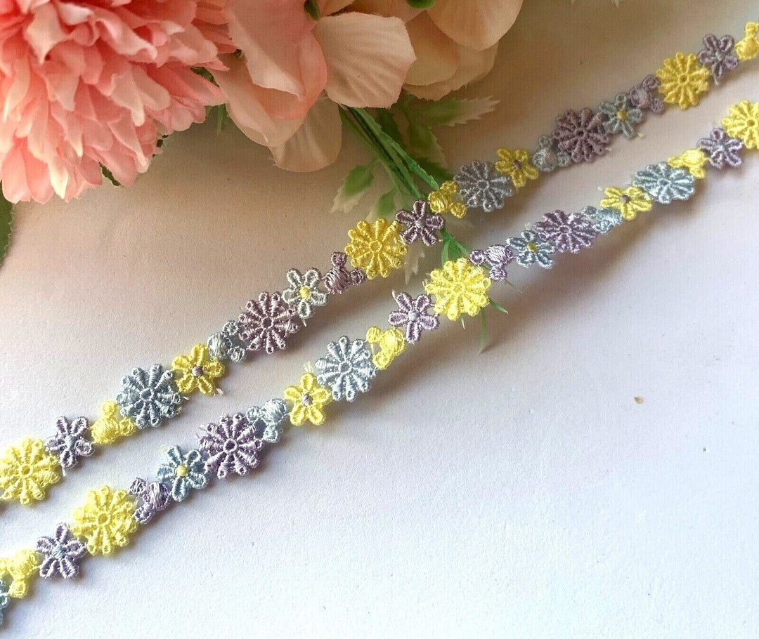 1/2 Inch Wide Multicolor Lace Trim Select Length - Etsy