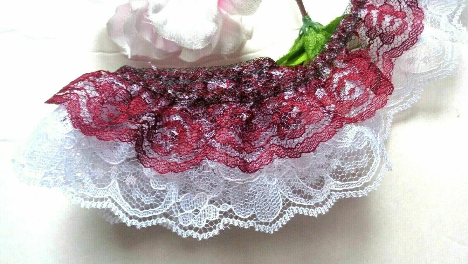 Ruffled Lace Trim 2 Inch Wide Selling by the Yard-select Color - Etsy