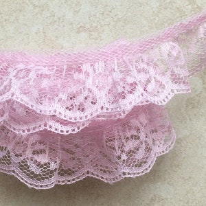 Ruffle Lace Trim 1 Inch Wide Select Color Selling by the Yard - Etsy