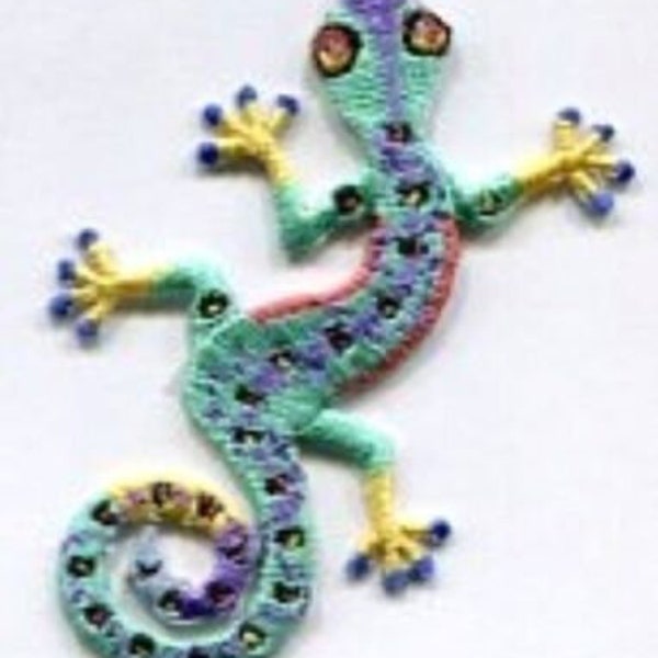Gecko Applique - Etsy