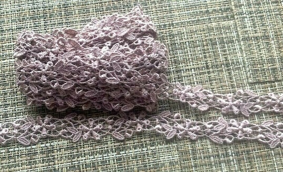 1 Inch Wide Embroidered Trim Ribbon Price per Yard Pale - Etsy