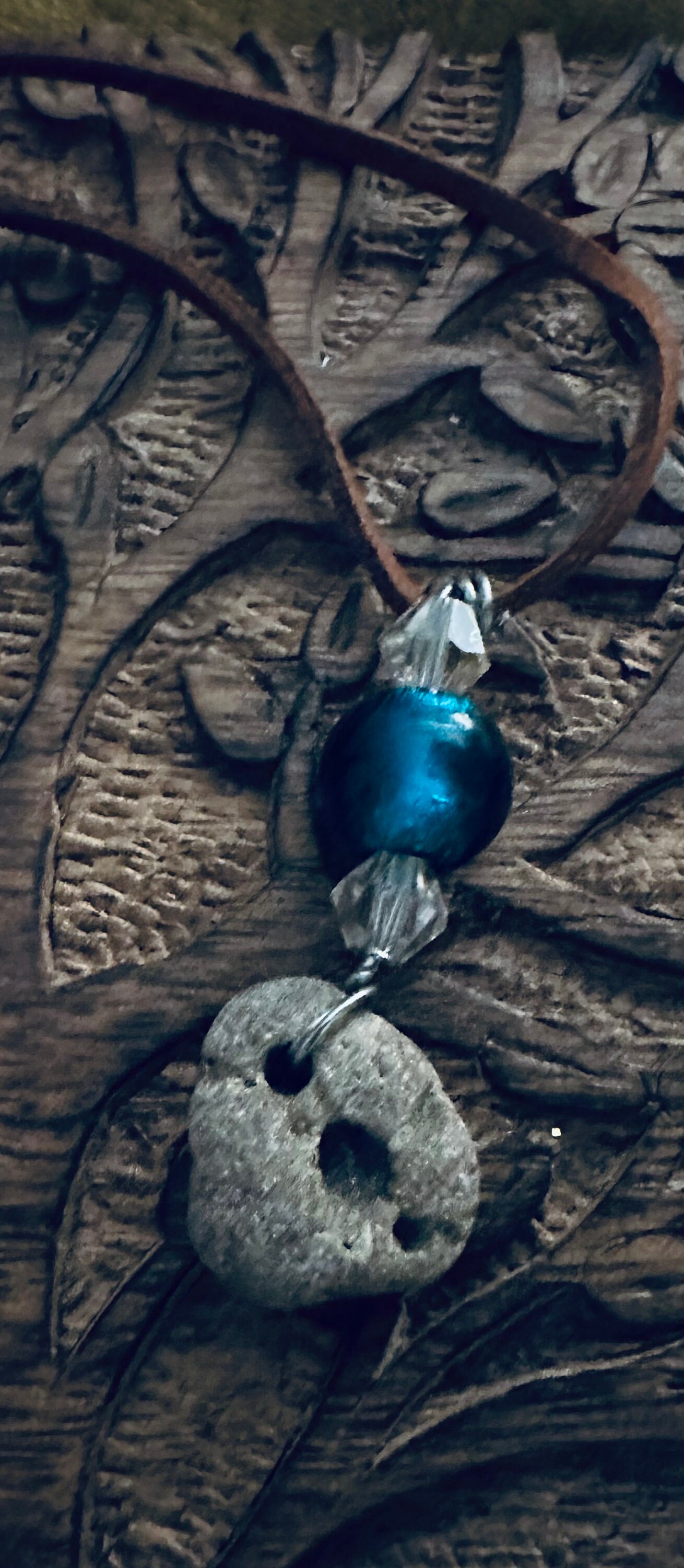 Hag Stone Amulet Necklace - Etsy