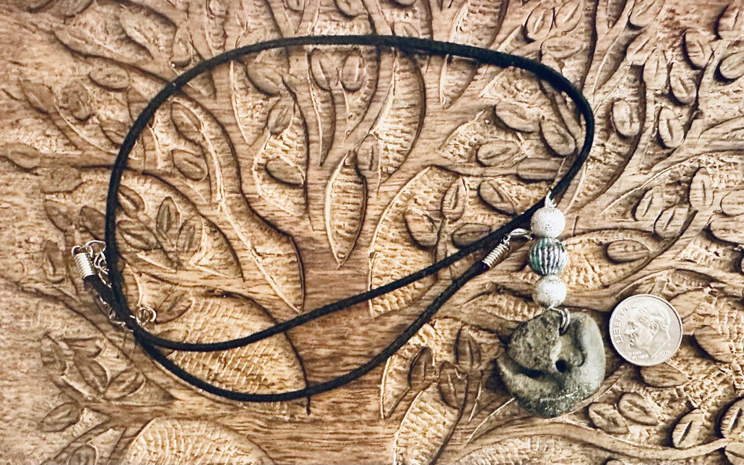 Hag Stone Amulet/ Talisman/fairy/ Odin Stone Necklace - Etsy