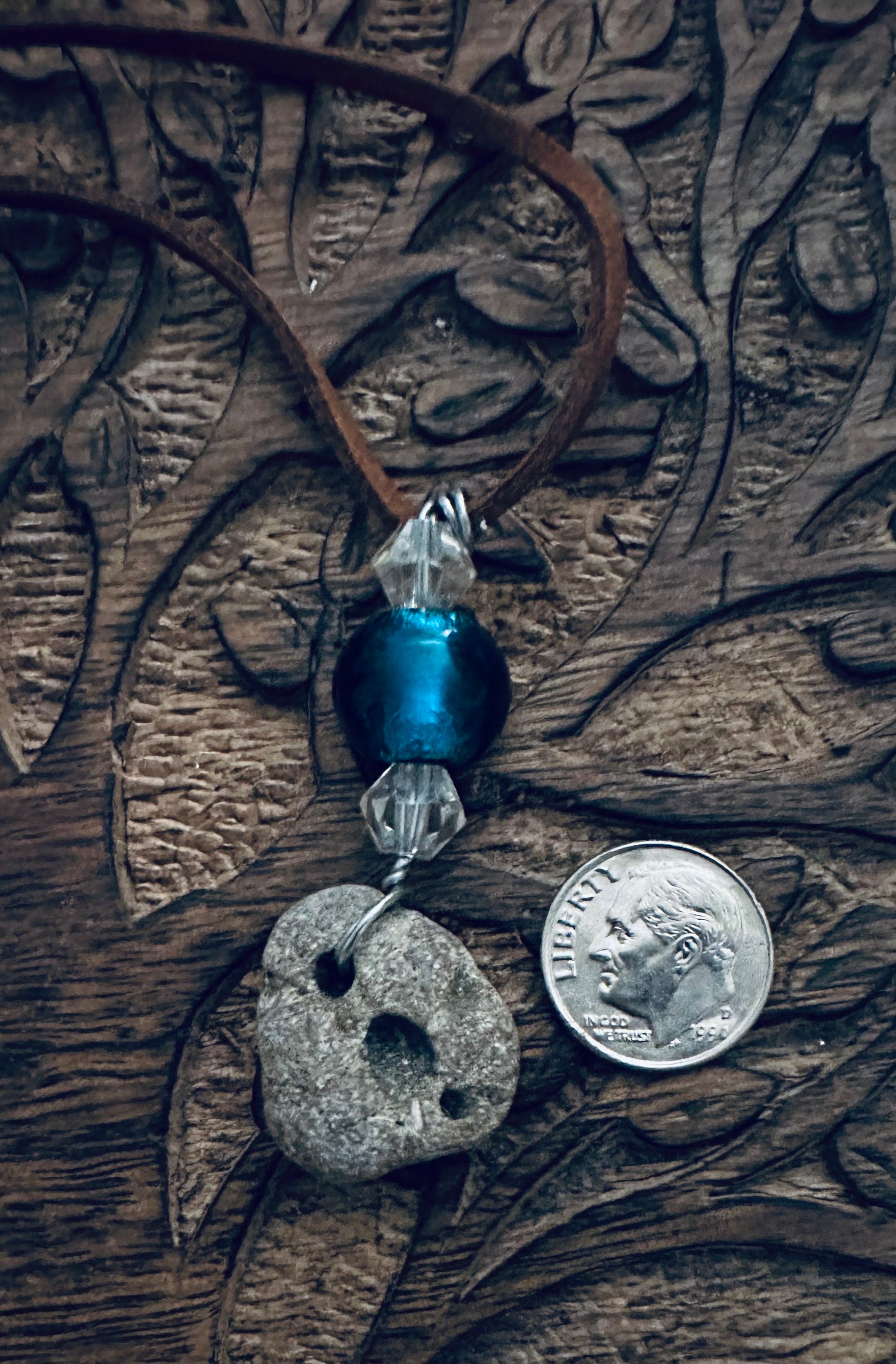 Hag Stone Amulet Necklace - Etsy