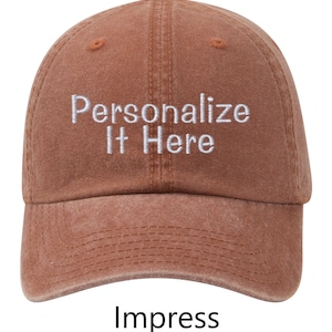 Your Text Here - Personalized Dad Hat - Vintage Custom Hat ...
