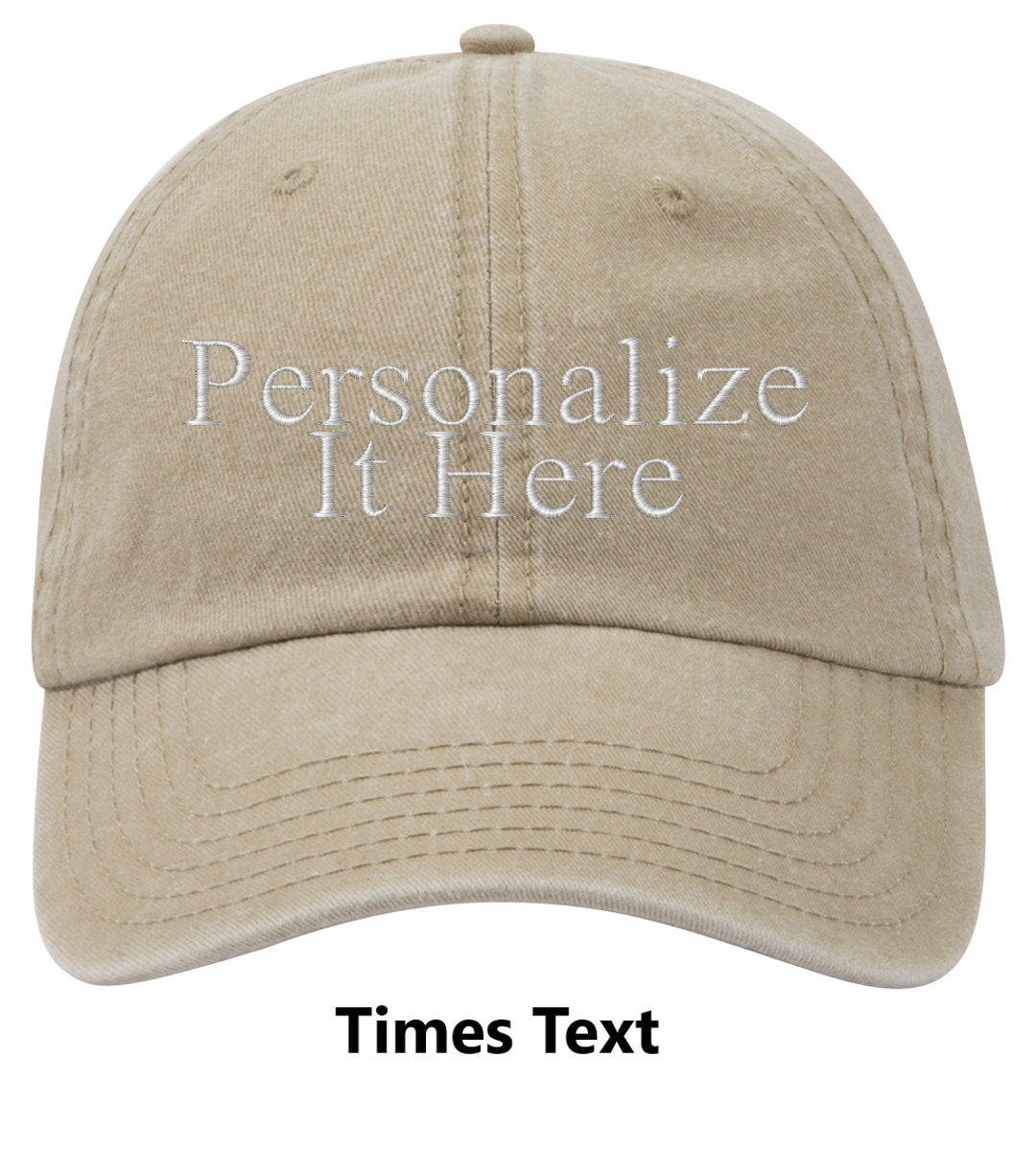 Personalized Dad Hat: Vintage Embroidered Cotton Baseball Cap - Etsy