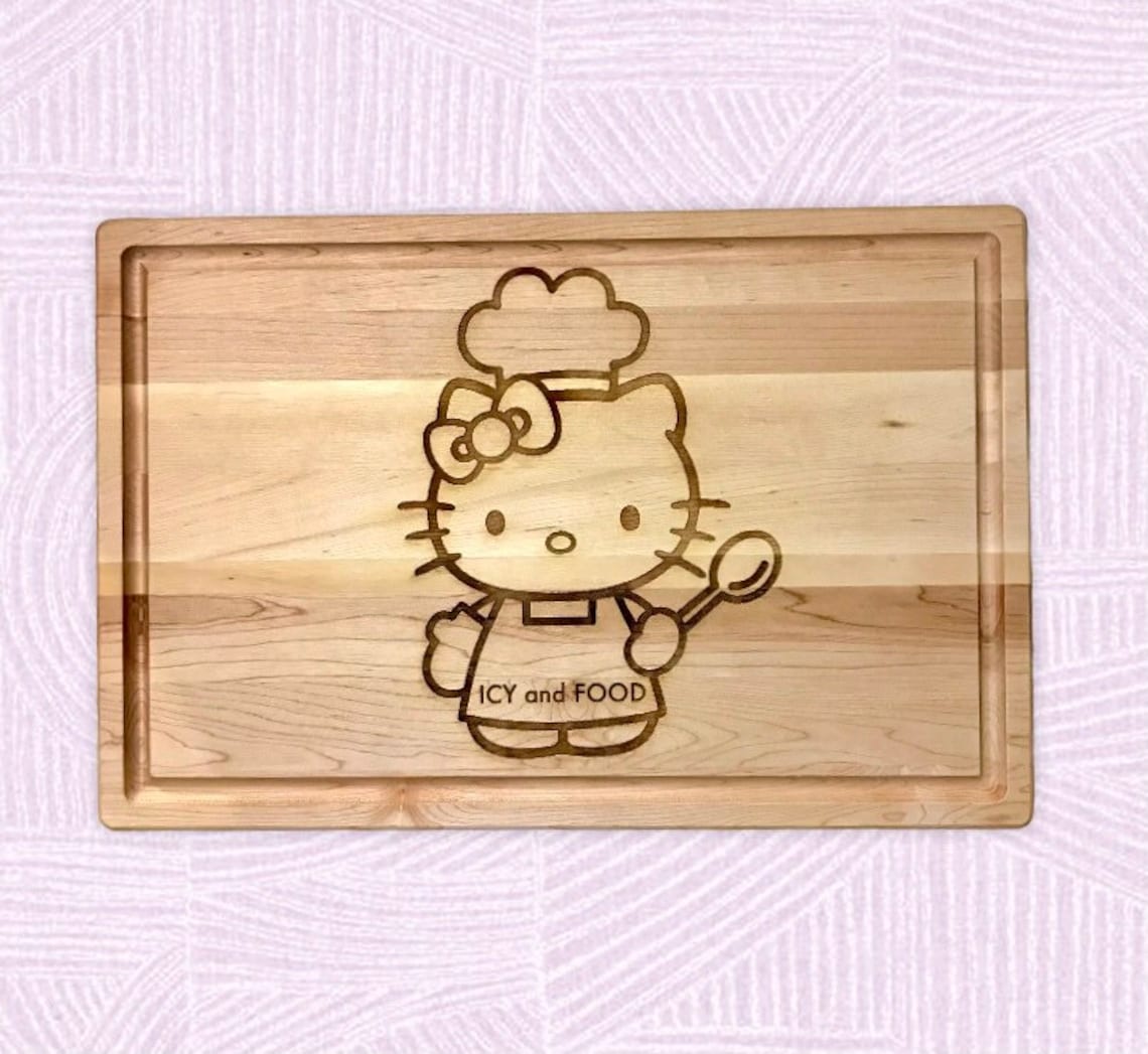 Custom Engraved Hello Kitty Charcuterie Board hello kitty | Etsy