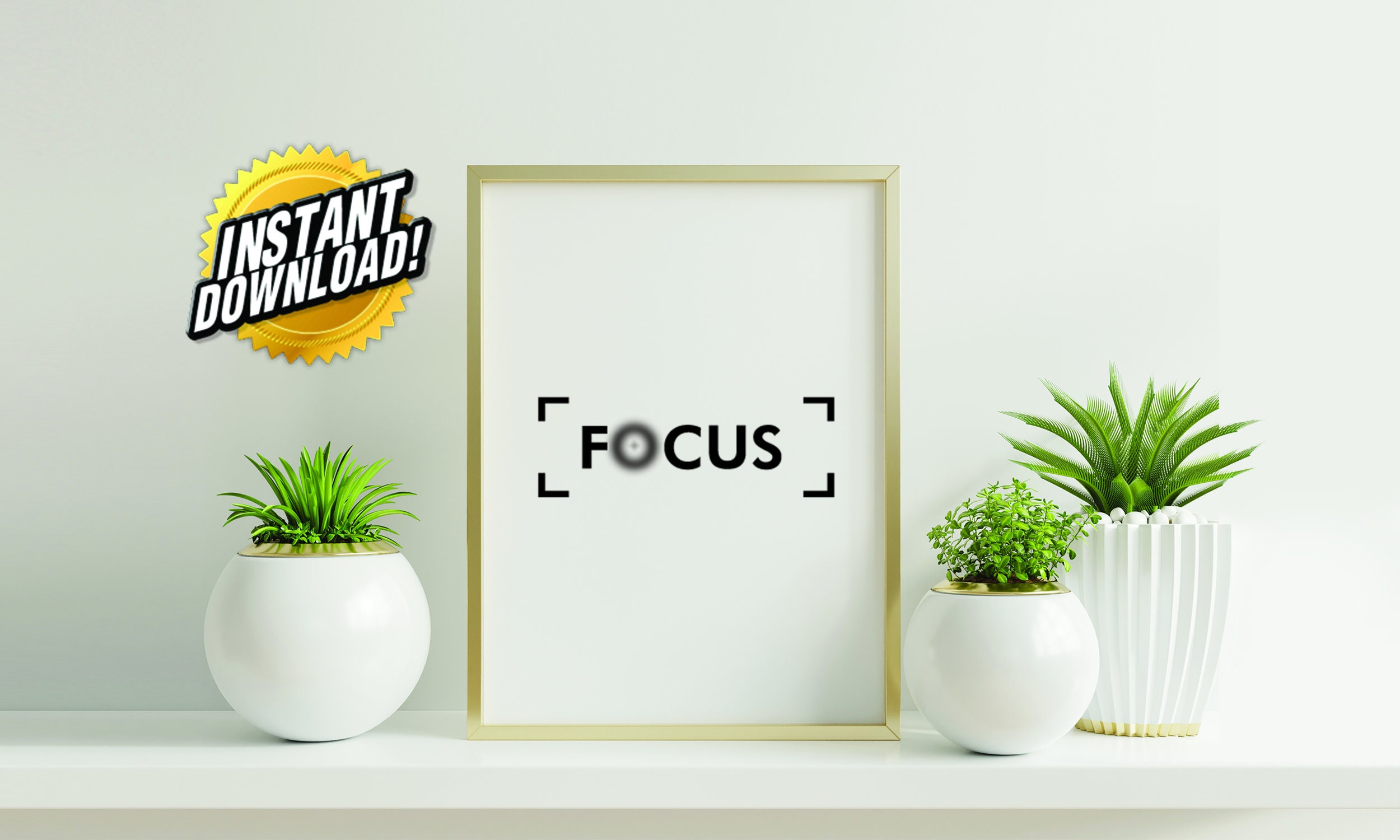 Focus Wall Art, Quote Art Print, Focus Print, Focus Poster, Wall Quote ...