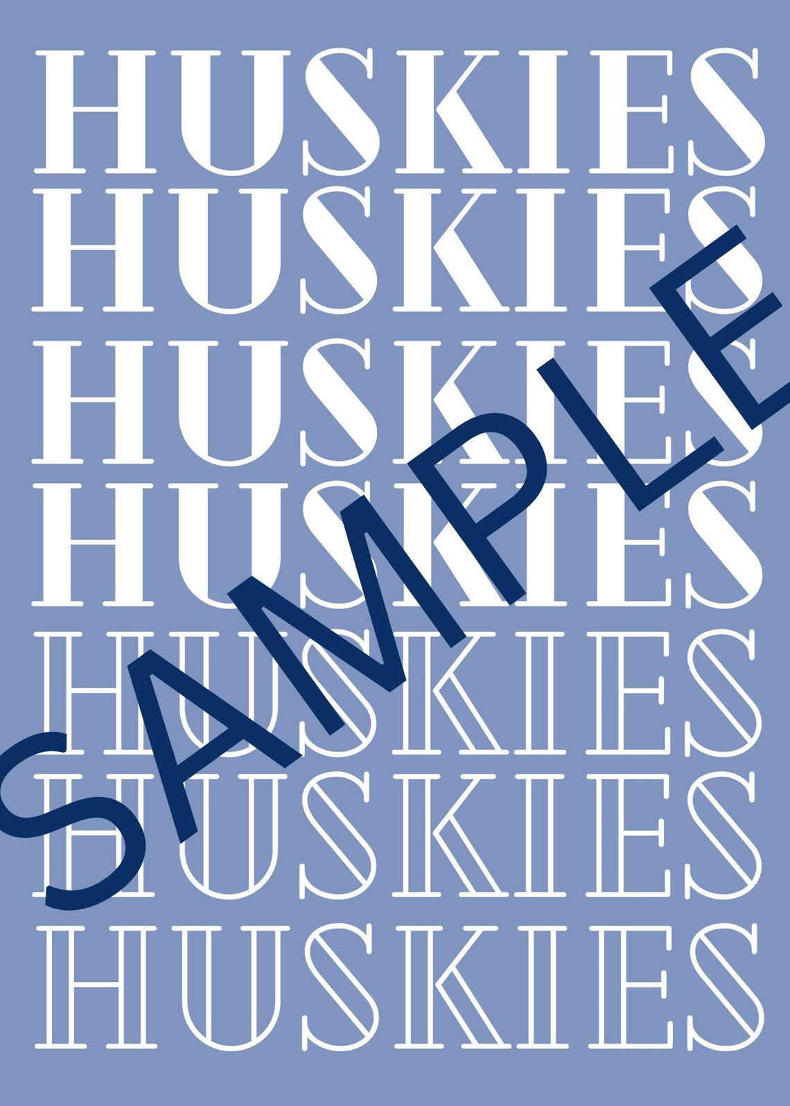 Pack of 3 Uconn Digital Wall Posters, Made to Print, Uconn Huskies ...