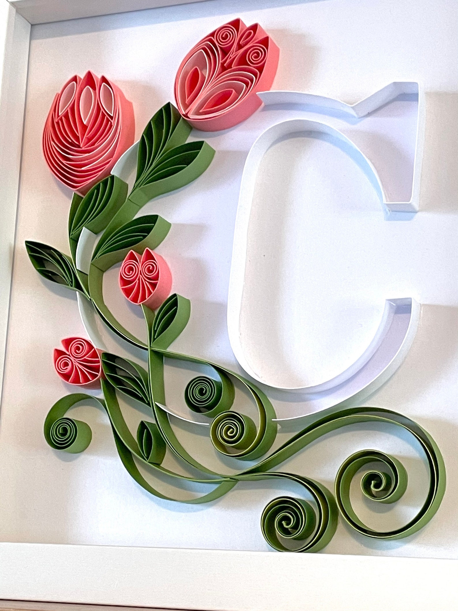 Handmade Monogram Quilling Art - Etsy