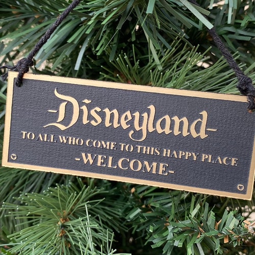 Disneyland Welcome Sign Ornament - Etsy