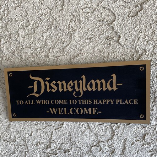 Vintage Disneyland Entrance Sign 12 - Etsy
