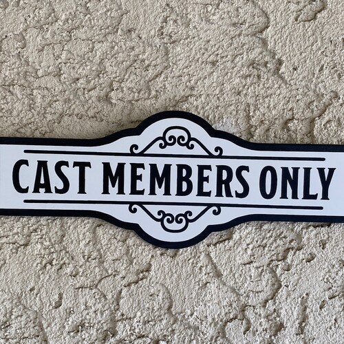 Cast Members Only Magnet - Etsy