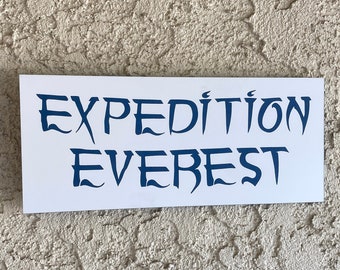 Expedition Everest Yeti Sign | Etsy