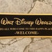 Walt Disney World Welcome Sign - Etsy