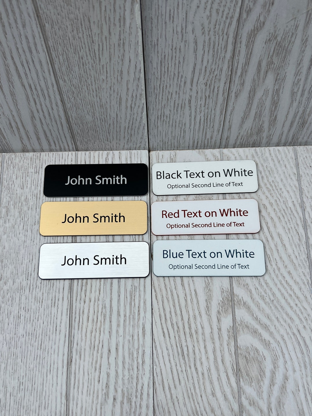 Custom Personalized Engraved Professional Name Badges - Reusable Name ...