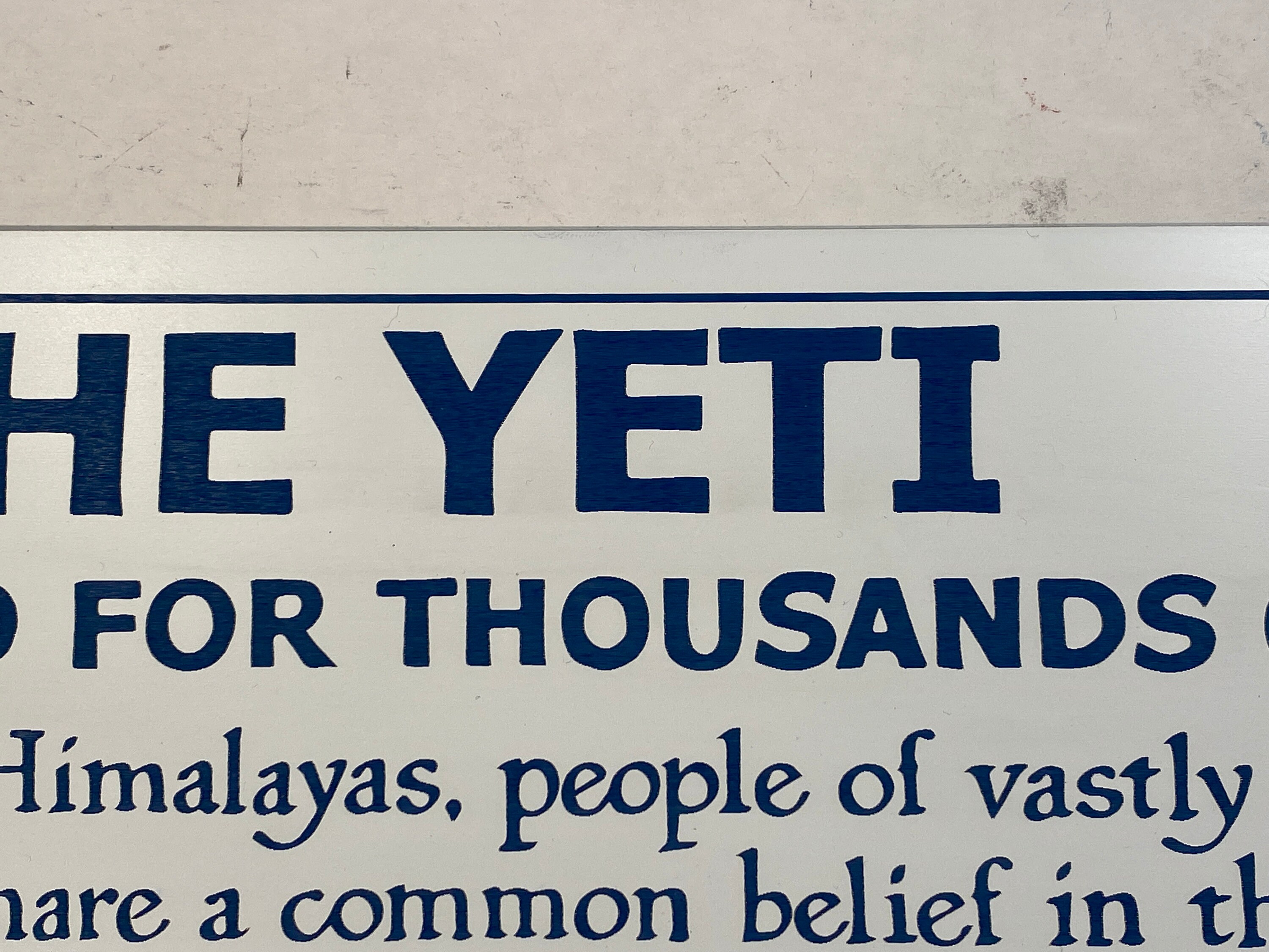 Expedition Everest Yeti Sign - Etsy