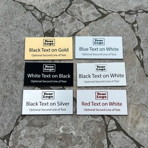 Custom Personalized Engraved Professional Name Badges With Custom Logos ...