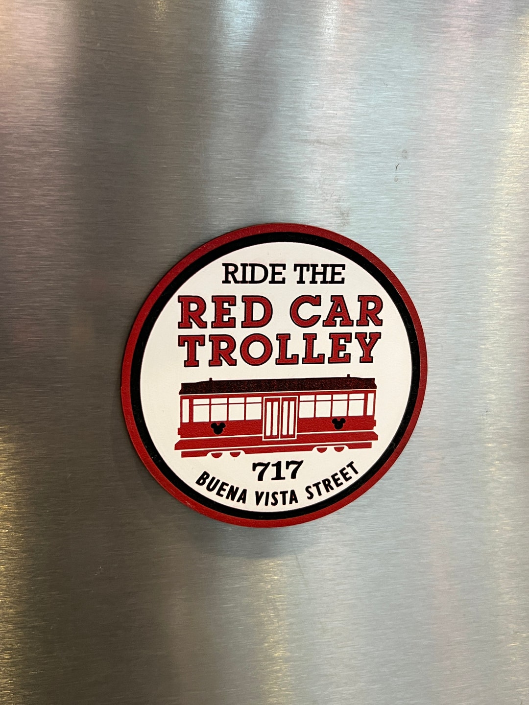 Ride the Red Car Trolley Magnet - Etsy