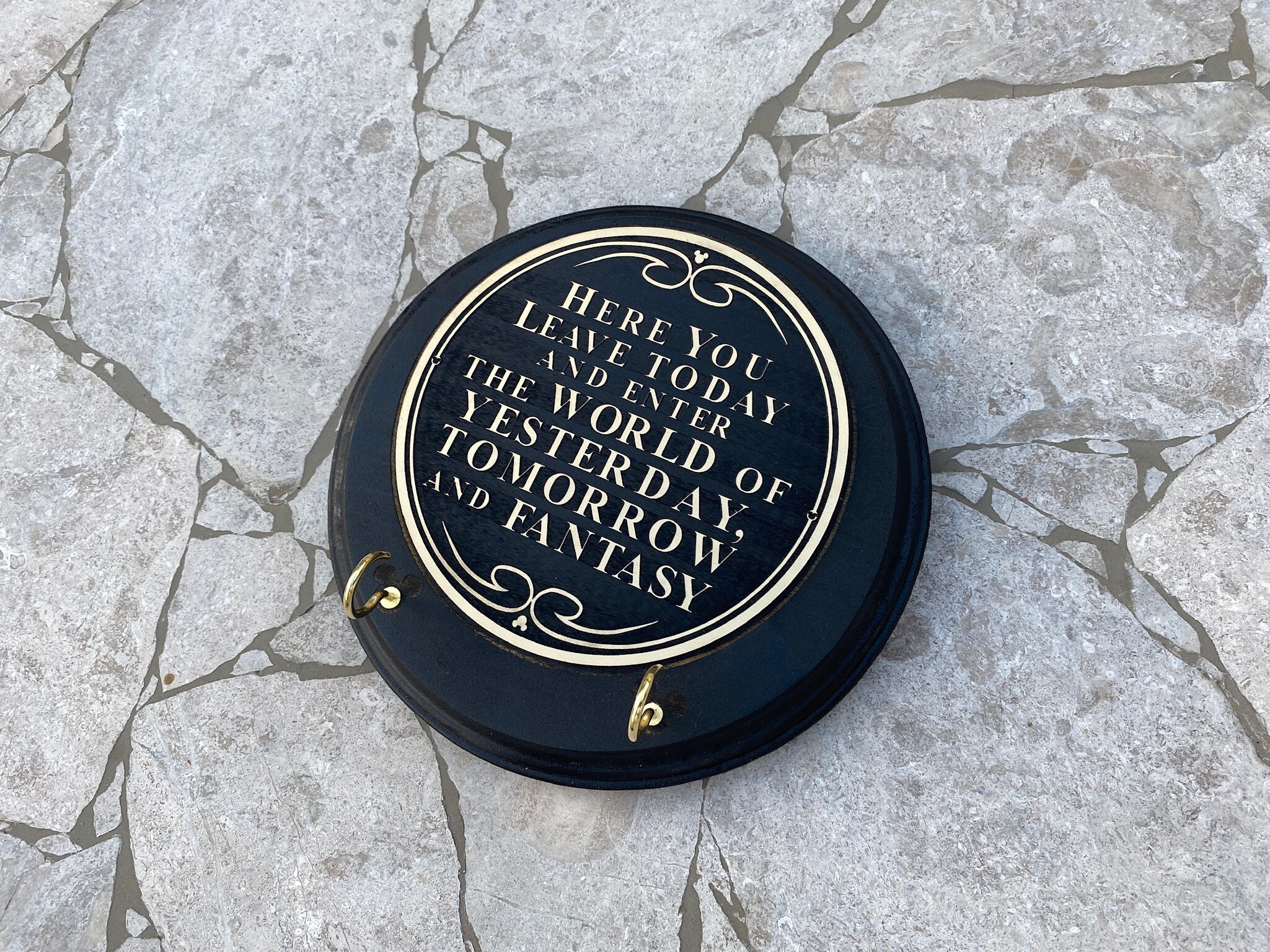 Walt Disney World Magic Kingdom Entrance Plaque With Hooks | Etsy