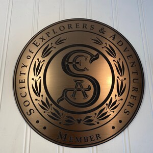Society of Explorers and Adventurers Sign - Etsy