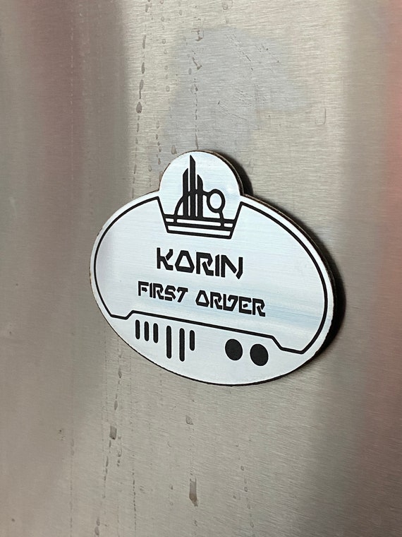 Galaxy's Edge Name Tag Fridge Magnet | Etsy