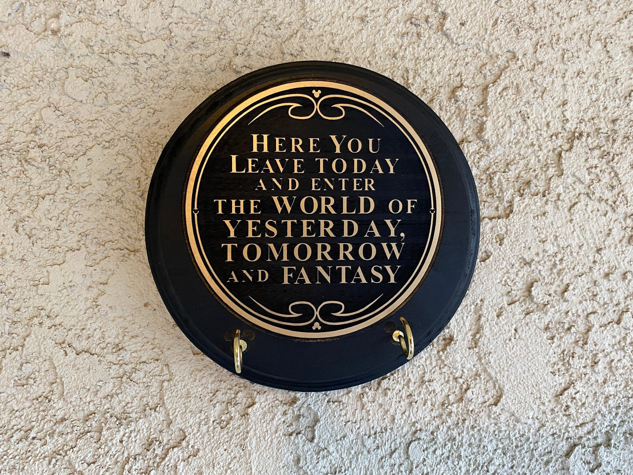 Walt Disney World Magic Kingdom Entrance Plaque With Hooks | Etsy