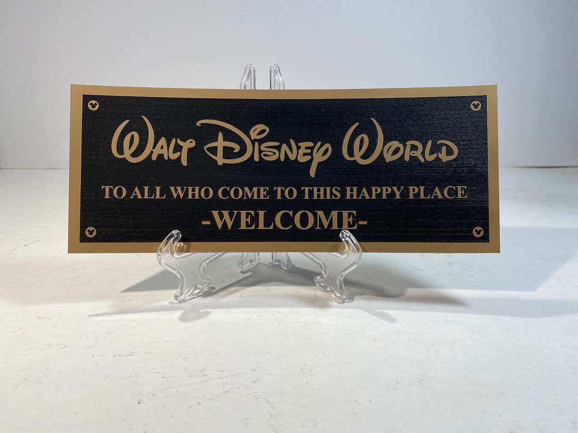 Walt Disney World Welcome Sign - Etsy