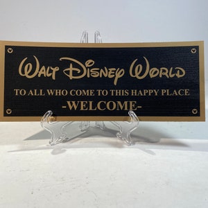 Walt Disney World Welcome Sign - Etsy